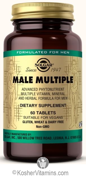 Solgar Male Multiple Vegetarian Suitable Not Certified Kosher 60 Tablets